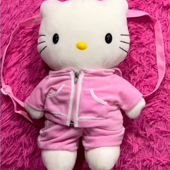 Sanrio | Bags | Hello Kitty Rare Pink Tracksuit Backpacklike Brand New ...